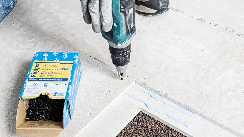 Rigidur suhi estrih podstrešni talni elementi | RIGIPS